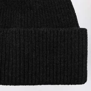 Destin Anthracite Wool And Cashmere Beanie - Grey