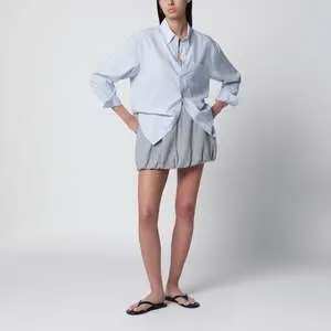 DUNST Mélange Voluminous Mini Skirt - Grey