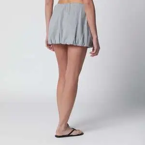 DUNST Mélange Voluminous Mini Skirt - Grey