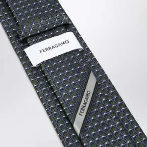 FERRAGAMO Printed Silk Tie - Multicolor