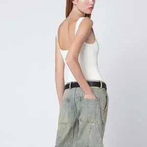 ENTIRE STUDIOS Ribbed Viscose-blend Top