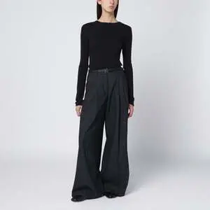 ENTIRE STUDIOS Crewneck Cotton-blend Top