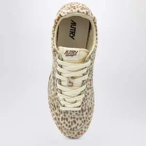 AUTRY Windspin Sneakers In Animalier Pony Skin