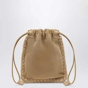 Prada Desert-colored Suede Leather Smartphone Holder - Beige