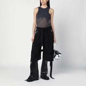 Attico Silk Gathered Tank Top