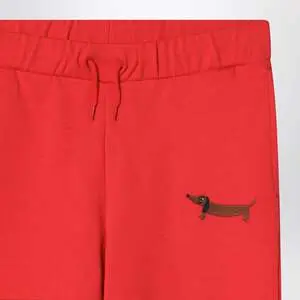 MINI RODINI Organic Cotton Jogging Trousers With Dog Motif