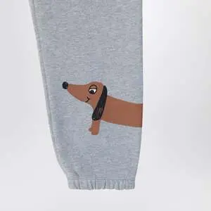 MINI RODINI Organic Cotton Jogging Trousers With Dachshund Print