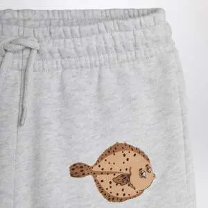 MINI RODINI Jogging Pants With Flundra Print