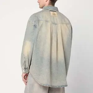 NEW AMSTERDAM SURF ASSOCIATION Faded Denim Shirt - Beige
