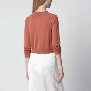 ROBERTO COLLINA Cashmere And Silk Blend Crewneck Cardigan