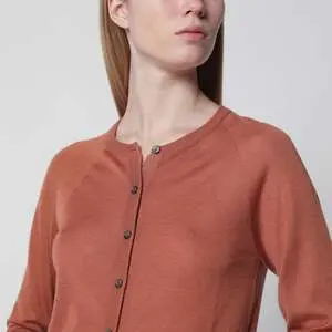 ROBERTO COLLINA Cashmere And Silk Blend Crewneck Cardigan