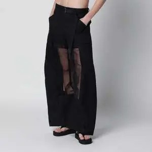 Sacai Cargo Trousers With Semi-sheer Insert