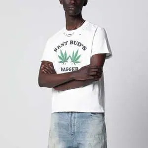 DAGGER Best Bud's" Distressed T-shirt