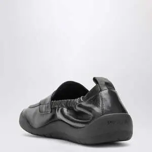 Prada Leather Speedrock Loafers - Black