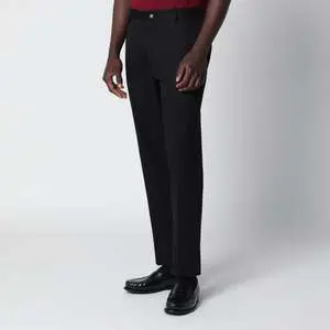 SANTANIELLO Tailored Cotton And Linen Trousers
