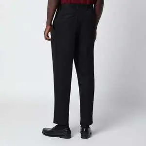 SANTANIELLO Tailored Cotton And Linen Trousers