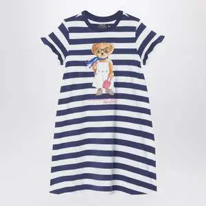 Polo Ralph Lauren Polo Bear Striped Cotton Dress - Multicolor
