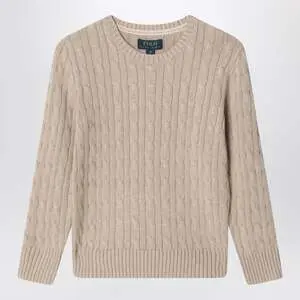 Polo Ralph Lauren Cable-knit Crewneck Sweater - Beige
