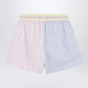 Polo Ralph Lauren Color-block Striped Cotton Shorts