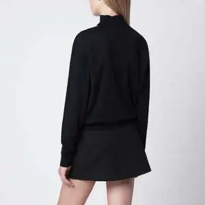 COURREGES Merino Wool Cut-out Turtleneck Sweater
