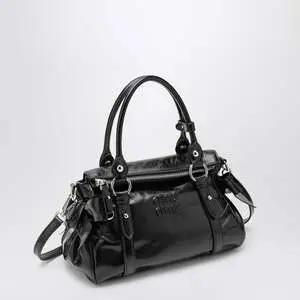 Miu Miu Glossy Leather Top-handle Bag