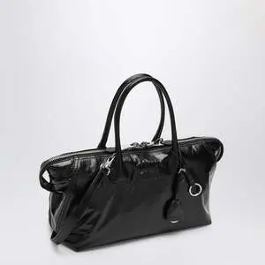 Miu Miu Glossy Leather Handbag - Black