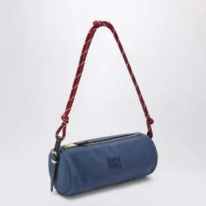 Miu Miu Cotton Gabardine Pouch - Blue
