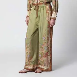 Zimmermann Indra Relaxed Wide-leg Trousers - Multicolor