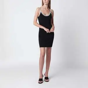 Versace Versace Stretch Viscose Mini Dress Black