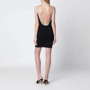 Versace Stretch Viscose Mini Dress - Black