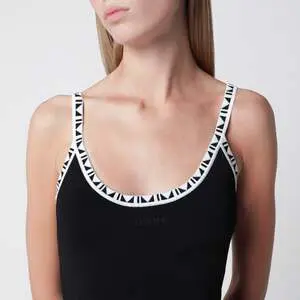 Versace Stretch Viscose Mini Dress - Black