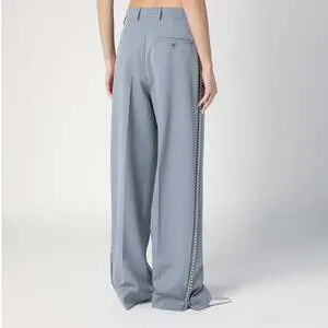 Stella McCartney Wide-leg Chain Detail Trousers