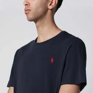 Polo Ralph Lauren T-shirt In Cotton Custom Slim-fit - Blue