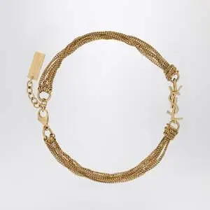 Saint Laurent Cassandre Tassel Chain Bracelet - Metal