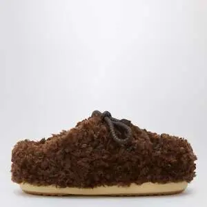 Moon Boot Shearling Mules - Brown