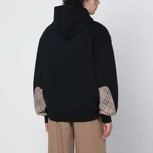 Burberry Sweatshirt With Check Pattern Inserts