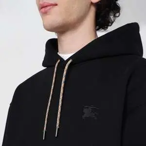 Burberry Sweatshirt With Check Pattern Inserts
