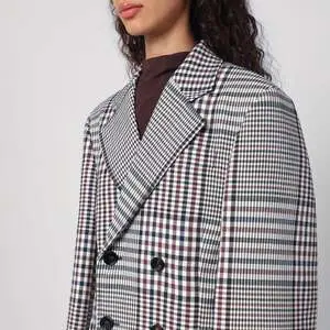 Bottega Veneta Double-breasted Checkered Jacket