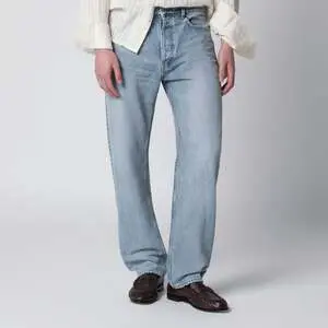 Saint Laurent Mick Long Jeans In South Denim