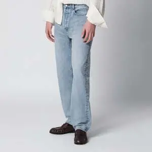 Saint Laurent Mick Long Jeans In South Denim