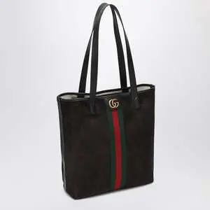 Gucci Ophidia Suede Shopping Bag - Brown