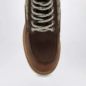 Gucci Lace-up Ankle Boots With Gg Insert