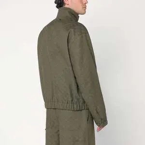 Gucci Forest Gg Fabric Bomber Jacket