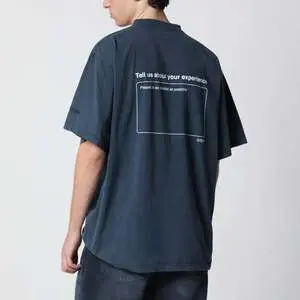 Balenciaga Washed Navy Oversized T-shirt