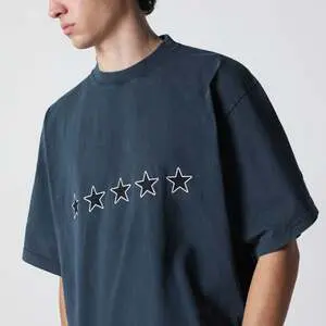 Balenciaga Washed Navy Oversized T-shirt