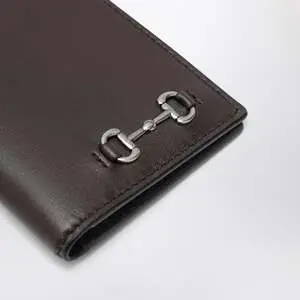Gucci Cocoa Long Cardholder With Horsebit - Brown