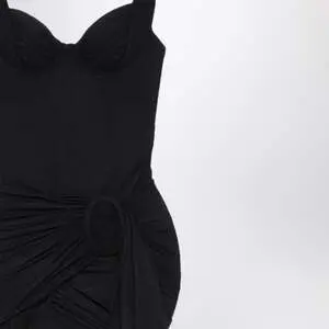 Balenciaga Matte Jersey Draped Mini Dress
