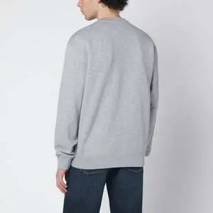 Gucci Mélange Brushed Cotton Jersey Sweatshirt With Logo Print And Web Stripe