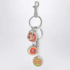 Balenciaga Logo Bottle Cap Keychain Charm - Multicolor