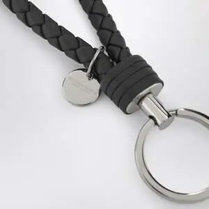 Bottega Veneta Intrecciato Leather Key Ring